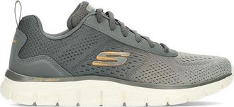 Skechers Herren Track Ripkent Sneaker, Olive Mesh Synthetic, 45.5 EU