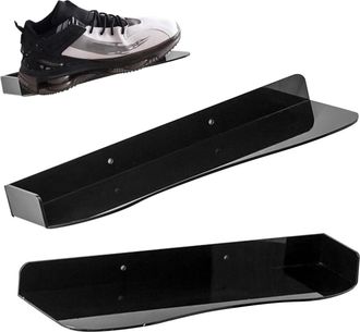 Generic Schuhtorte zur Wandmontage, schwimmende Regale aus Acryl für Schuhe | Organizerhalterung, Innendekorationstablett für 11,81 x 3,94 x 1,18 Zoll