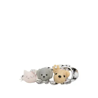 Yvmin Crystal-embellished Animal Hair Clip