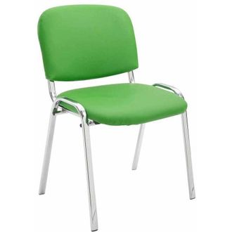 Clp Chaise invitée rembourrée en cuir eco Couleur : Vert