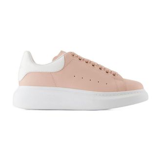 Alexander McQueen Womens Oversized Calfskin Sneaker Pink