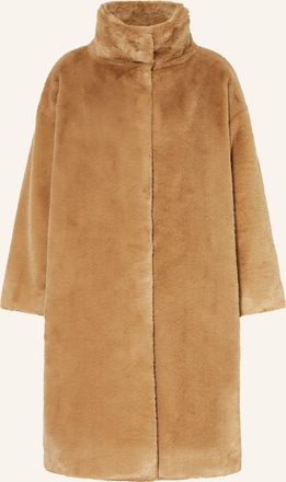 Herno Herno Kunstpelz-Mantel beige