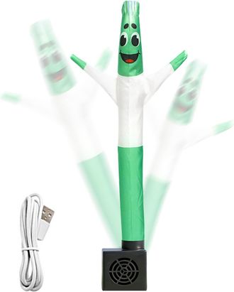 Generico Aufblasbare Puppe - 20 x 7,5 x 50 cm Mini Wacky Waving Man mit Gebl&auml;se | Schreibtischfigur R&uuml;hrarm und K&ouml;rper f&uuml;r Innenr&auml;ume, Weihnachten, Haus, B&uuml;ro 