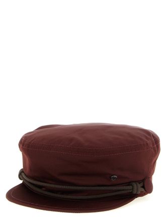 Maison Michel Sailor Hat - Burgundy
