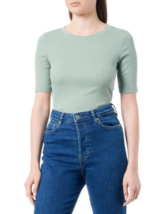 s.Oliver Damen T-Shirt Kurzarm Green 38