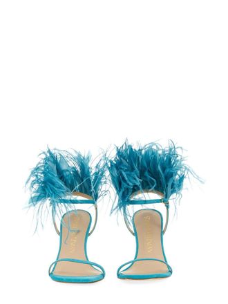 Stuart Weitzman Plume 100 Sandals - Blue