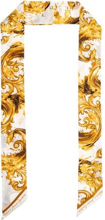 Versace Jeans Couture Femme, Accessoires, Multicolore, Taille: ONE Size Foulard cravate en twill de soie imprim&eacute;