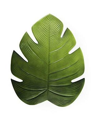 Excelsa Tropical Lot de 6 sets de table en forme de feuille, 48 x 38 cm, plastique EVA