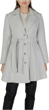 Guess Femme, Manteaux, Gris, Taille: 40 FR Manteau Boucle A-Ligne Gris