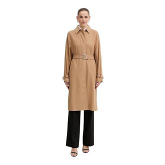 Karl Lagerfeld Trench-coat pliss&eacute; - Femme - Manteaux - Beige - Taille: 38 FR