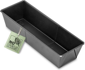 Zenker K&ouml;nigskuchenform ausziehbar Perfect Black - Verstellbare Kastenform aus Stahlblech, 20-35 cm, Antihaftbeschichtung, Made in Germany