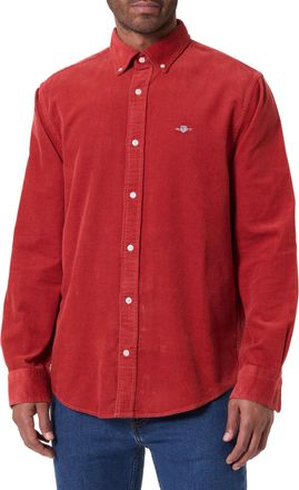 GANT Herren REG Corduroy Shirt Hemd, Rot, L