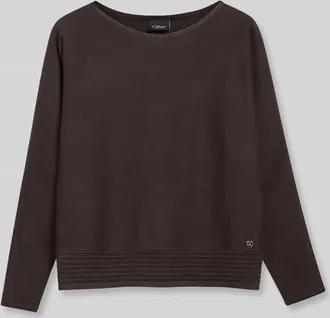 s.Oliver Black Label Relaxed Fit Pullover aus Viskose-Mix