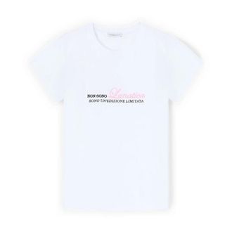 Motivi T-Shirt aus Jersey mit gestickter Aufschrift - - Tops - Damen - Wei&szlig; - S
