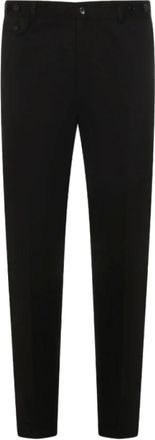 Dolce & Gabbana Homme, Pantalons, Noir, Taille: M Pantalon en gabardine de coton