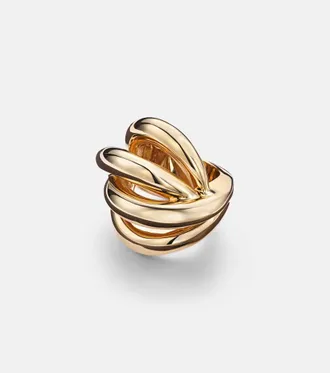 Jennifer Fisher Bague Abstract Line en plaqu&eacute; or 10 ct