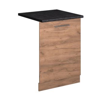 Vicco Fa&ccedil;ade de lave-vaisselle Fame-Line, Ch&ecirc;ne de force dor&eacute;, 60cm, pt Anthracite Vicco