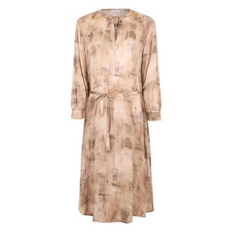 PESERICO Femme, Robes, Beige, Taille: 42 FR &Eacute;l&eacute;gante Robe Midi