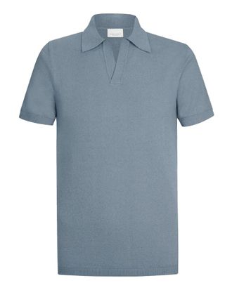 Profuomo Poloshirt in Frottee-Qualit&auml;t mit Variokragen in