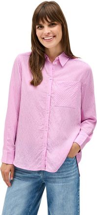 Cecil Damen B345833 Gestreifte Hemdbluse, Cherry Blossom Pink, M