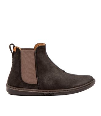 El Naturalista Damen Ankle Boots Coral, Frauen Stiefeletten,uebergangsstiefel,flach,Stiefel,Bootee,Booties,halbstiefel,Wood-Black,42 EU / 8.5 UK