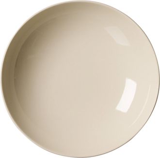 Ritzenhoff & Breker Cecina Suppenteller, 21 cm, Tiefer Teller im Manufaktur-Look, Mix & Match-Geschirr, Spülmaschinenfest und Alltagstauglich, Steinzeug, Beige