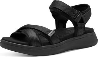 Tamaris Femme 1-28262-42 Sandale Plate, Noir, 36 EU