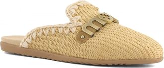 Mou Femme, Chaussures, Beige, Taille: 37 EU Raffia Sabot