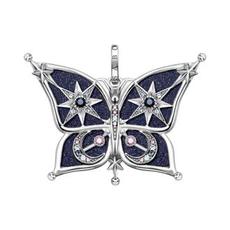 Thomas Sabo Butterfly Pendant Star & Moon - - Accessories - Damen - Blau - ONE SIZE