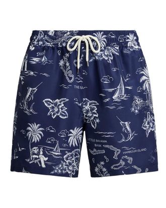Ralph Lauren Badeshorts mit Polo Bear und Karibik-Motiven in