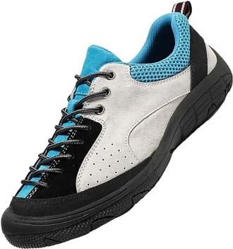 Generic Baskets tendance dautomne et dhiver pour homme - Baskets de randonn&eacute;e pour homme - Chaussures d&eacute;contract&eacute;es confortables pour homme, bleu, 43.5 EU