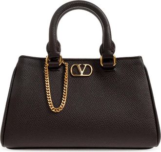 Valentino Garavani VLogo Signature Mini Handtasche - - Bags - Damen - Braun - ONE SIZE
