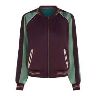 King Louie Bomber Dusk Satin - - Jackets - Damen - Lila - M