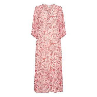 Part Two Elegantes Maxikleid mit Paisley-Print - - Dresses - Damen - Rosa - M