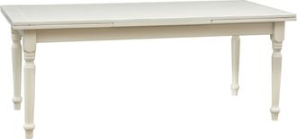 Biscottini International Esstisch ausziehbar 200 x 90 x 80 cm | K&uuml;chentisch im Landhausstil | Esszimmertisch Holz