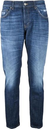 Dondup Homme, Jeans, Bleu, Taille: W30 Jean Slim Fit avec fermeture boutons