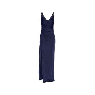 Versace Viskose-Jersey-Kleid - - Dresses - Damen - Blau - S