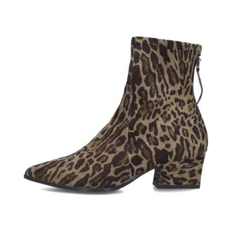 Unisa Stilvolle Stiefeletten mit Panthermuster - - Shoes - Damen - Braun - 39 EU
