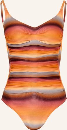 Maryan Mehlhorn Maryan Mehlhorn B&uuml;gel-Badeanzug Sundrenched Mit Glitzergarn orange
