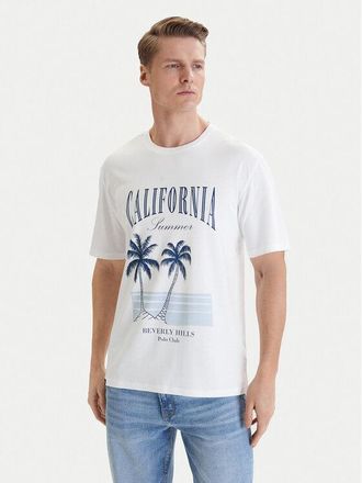 Beverly Hills Polo Club T-Shirt W126-BHMTS-1020-01P Wei&szlig; Regular Fit