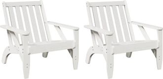 vidaXL Vidaxl - Chaises de jardin adirondack lot de 2 75x77x77 cm