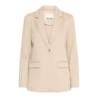 Ichi Elegante Blazerjacke in Doeskin - - Jackets - Damen - Beige - 2XL