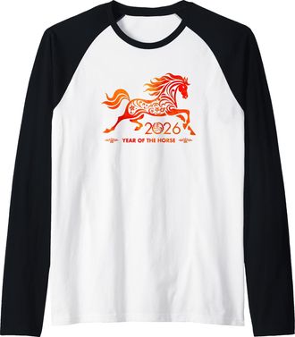 Creativemotions Chinesisches Neujahr des Pferdes 2026 Raglan