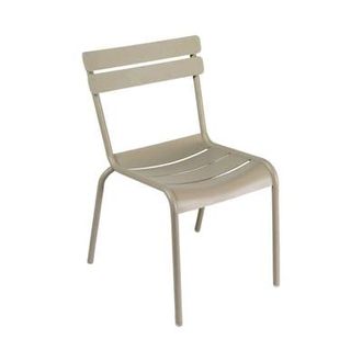 Fermob Chaise empilable Luxembourg - Beige - Aluminium laqué - Designer Frédéric Sofia
