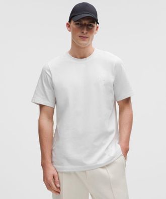 lululemon Schweres Baumwoll-T-Shirt im Classic Fit Stack f&uuml;r M&auml;nner - Gr&ouml;&szlig;e 2XL in White