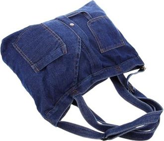 Minkissy Sac Fourre-tout Toile Denim pour Femmes Grand Sac &agrave; Main R&eacute;tro Bandouli&egrave;re &Eacute;paule et Crossbody pour Voyage avec Capacit&eacute; pour Shopping et Usage Quotid