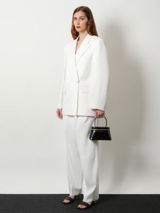 Givenchy Womens Wool And Mohair Trousers White