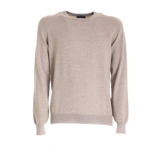 Paolo Fiorillo Rundhals-Pullover - - Knitwear - Herren - Beige - 3XL