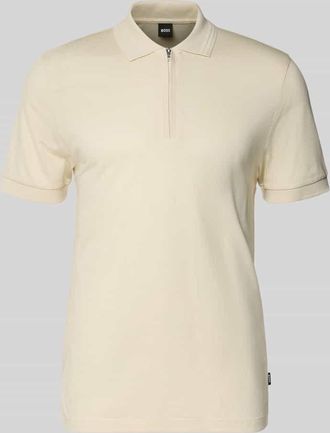 HUGO BOSS Regular Fit Poloshirt aus Baumwoll-Lyocell-Mix Modell H-PARAS 70