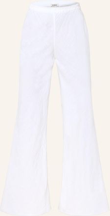 SoSUE Sosue Bootcut-Hose Joanna Aus Leinen weiss